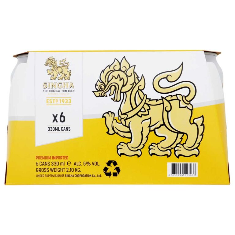 Cerveza Singha Lata 330 ml x 6 un - Best Choice®